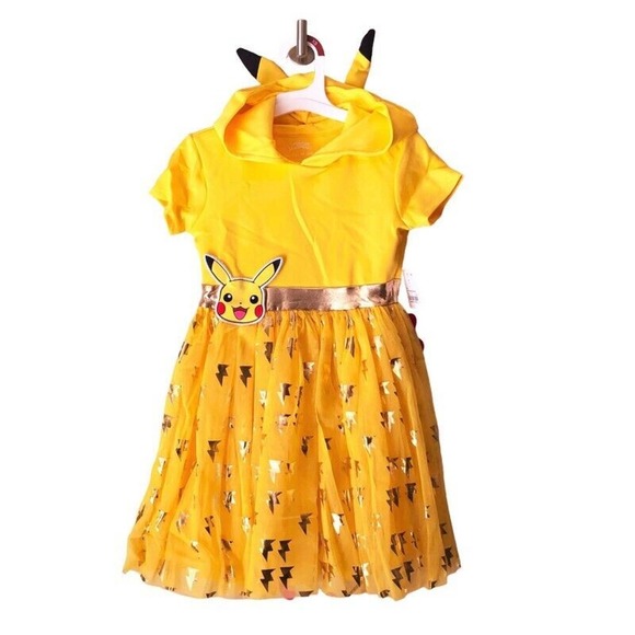 Pokemon | Dresses | New Pokemon Pikachu Kids Girls Tutu Dress Tulle ...
